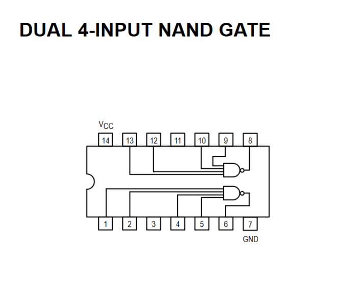 Compuerta lógica NAND SN74LS20N | Control lógico rápido